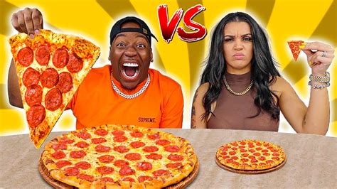 Giant Vs Tiny Food Challenge Youtube