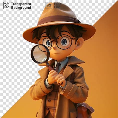 Premium Psd Awesome Shinichi Kudo From Detective Conan Dressed In A