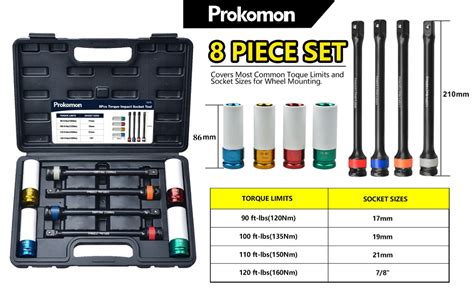 Prokomon 12 Inch Drive Torque Limiting Extension Bar And Deep Impact