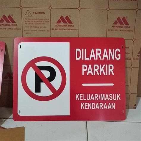 Jual Dilarang Parkir Jalur Keluar Masuk Kendaraan Sign In Rambu
