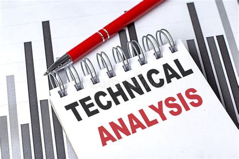 Technical Analysis Text Written On Notebook With Pen On Chart Stock
