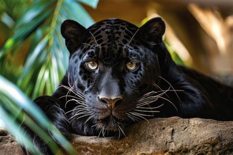 Premium Photo The Sheer Elegance Of The Panther In A Moment Of Repose