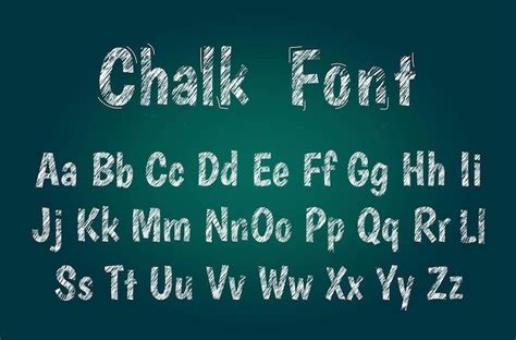 분필 글꼴 벡터 Freepik에서 무료 고품질 벡터를 다운로드하세요 Freepik