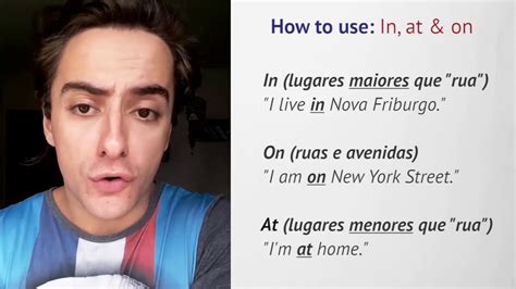 Quando Usar In On Or At Em Ingles Printable Templates Freeformato De
