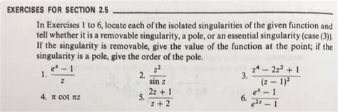 Solved EXERCISES FOR SECTION 2 5 In Exercises 1 To 6 Locate Chegg Com