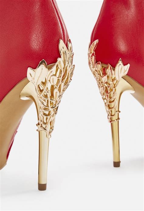 Belamie Stiletto Bootie In Red Get Great Deals At Justfab