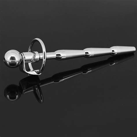 Slave Urethral Sound Penis Plug Cock Ring Adult Sex Toys For Men Cbt
