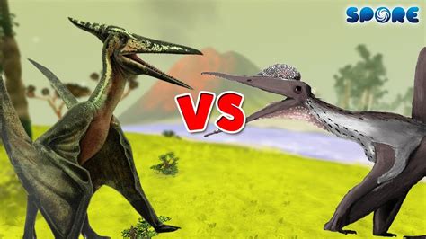 Pteranodon Vs Pterodactyl Dino Deathmatch [s1e5] Spore Youtube