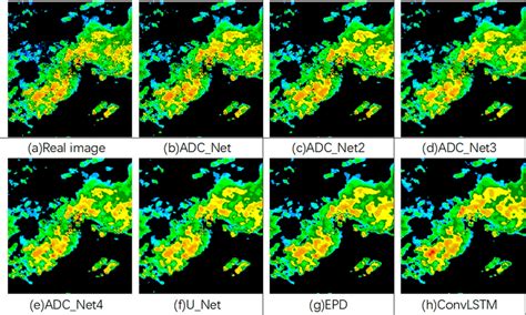 Comparison Of Model Radar Echo Extrapolation Results Download