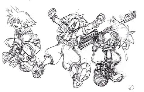 I Recently Found Out That Some Concept Art For Kh1 Had The 2d Hand