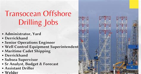 Transocean Offshore Drilling Jobs