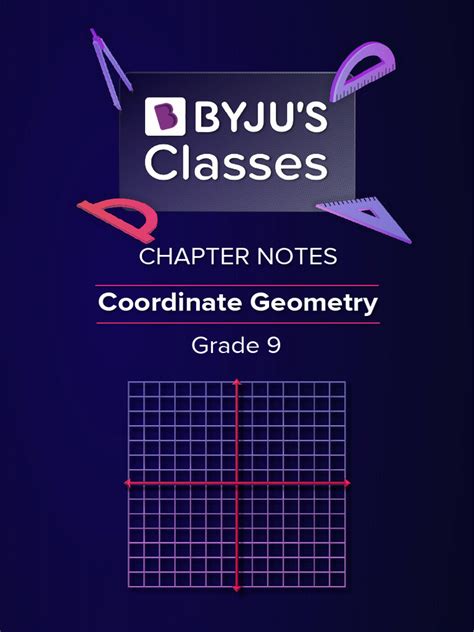 Cbse G09 Coordinategeometry Notes Pdf Cartesian Coordinate System