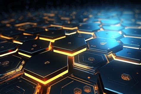 Premium Ai Image 3d Rendering Of Abstract Background With Hexagons 3d Illustration Abstract