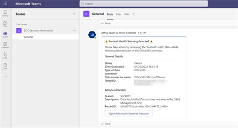 Monitor Microsoft Sentinel Data Connectors Using Health Monitoring And