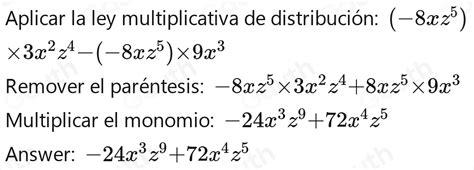 Solved Reescribir sin paréntesis 3x 2z 4 9x 3 8xz 5 Simplificar