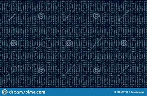 Abstract Technology Binary Code Background