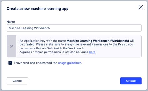 creating and managing machine learning applications