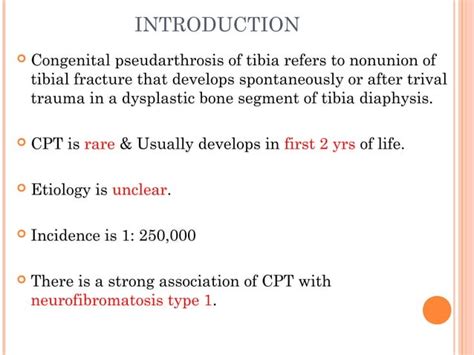 Congenital Pseudarthrosis Of Tibia