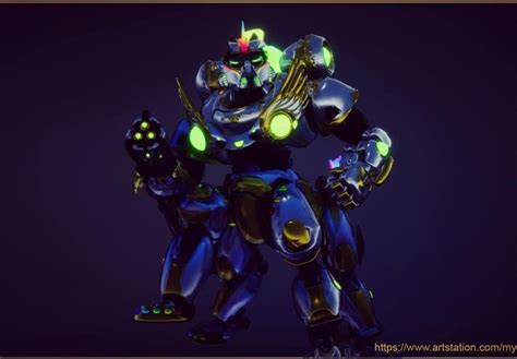 Overwatch Fan Skin Archive Unicorn Orisa By Kptn Max Simoneau Kptnart