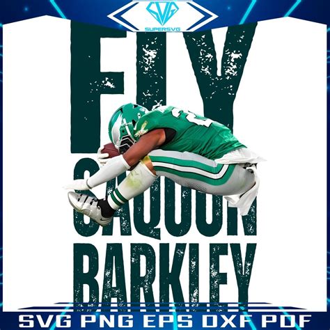 Fly High Saquon Barkley Vs Eagles In Super Bowl Lix Svgpng