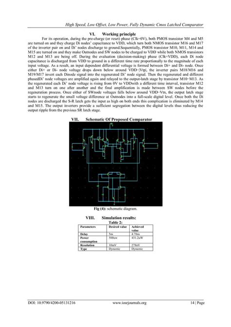 high speed low offset low power fully dynamic cmos latched