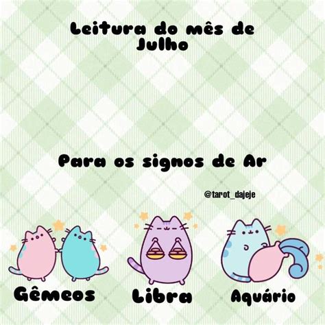 MÊs De Julho Signos De Ar Baralho Cigano E Tarô Amino