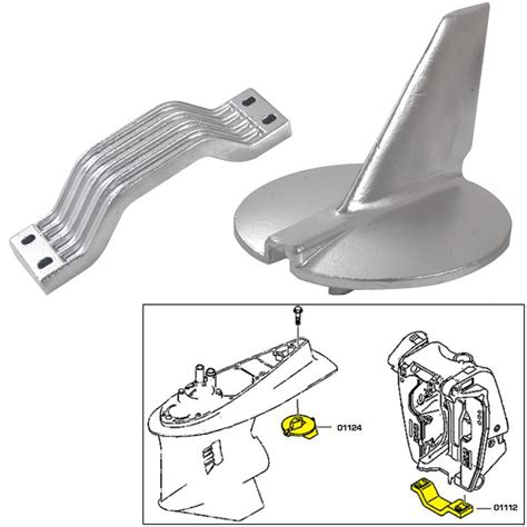 Tecnoseal Anode Kit Whardware Yamaha 200 250hp Aluminum