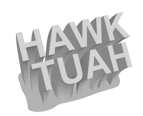 Stl File Hawk Tuah Hawktuhh 🦅 ・3d Printable Model To Download・cults