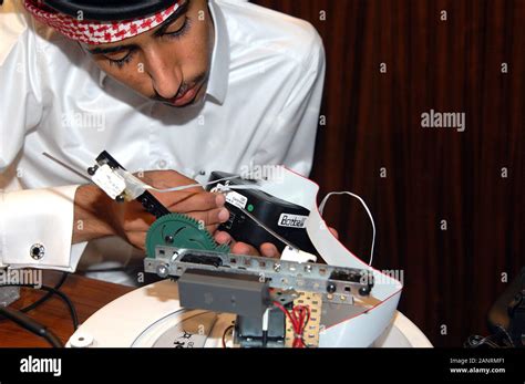 Qatar Foundation University Qatari Student Building A Robot For The