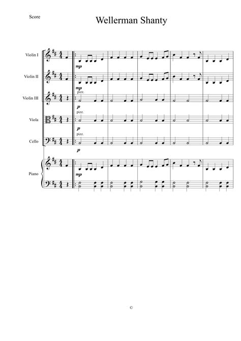 Sea Shanty The Wellerman Score Only Arr Jess Charles By Allan