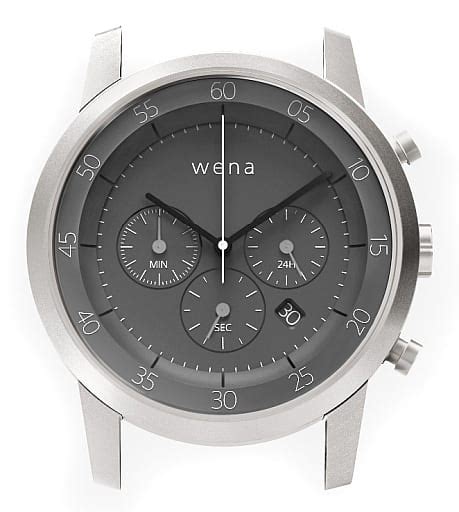 Sony Hybrid Smartwatch Wena Wrist Chronograph Silver Head WN WC01S H