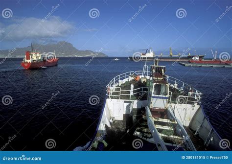 Africa Cape Verde Sao Pedro Mindelo Editorial Image Image Of Ocean