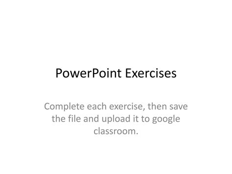 SOLUTION Powerpoint Exercises Studypool