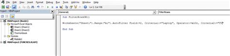 All About Autofilter In Vba Vba And Vbnet Tutorials Education And