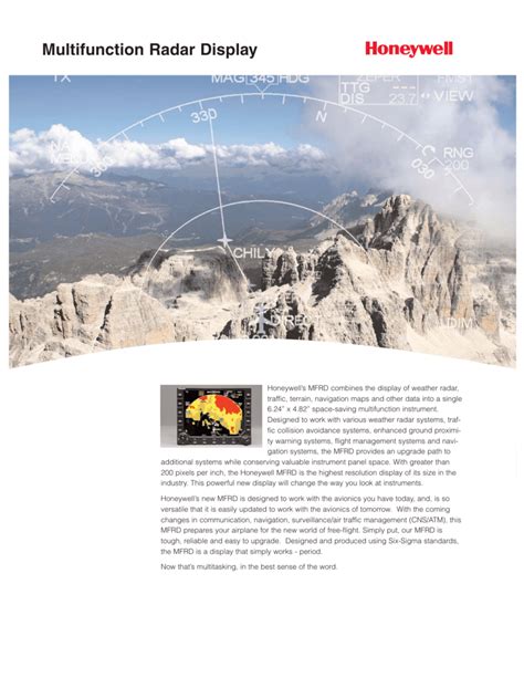Multifunction Radar Display