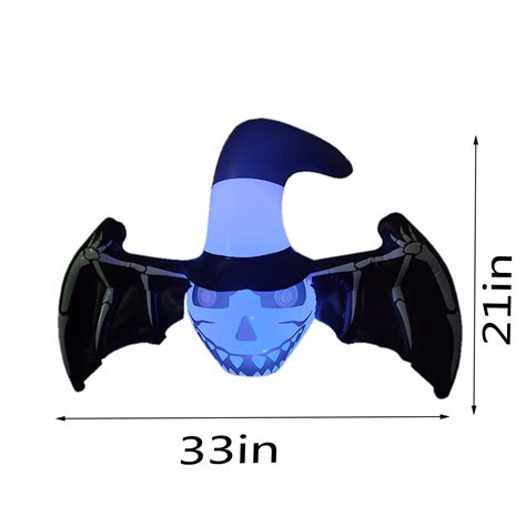 Eudidv Creepy Props Halloween Inflatable Remote Control Led Lighting