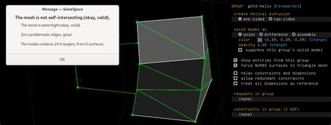 helix tool almost always results in invalid mesh · issue 550