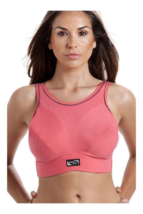 Coral Pink Maximum Support Impact Free Sports Bra