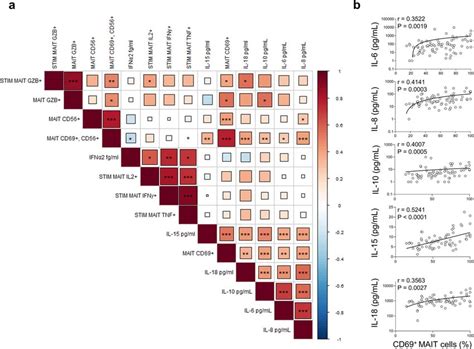 Pro Inflammatory Cytokine Blood Levels Are Correlated With Mait Cell