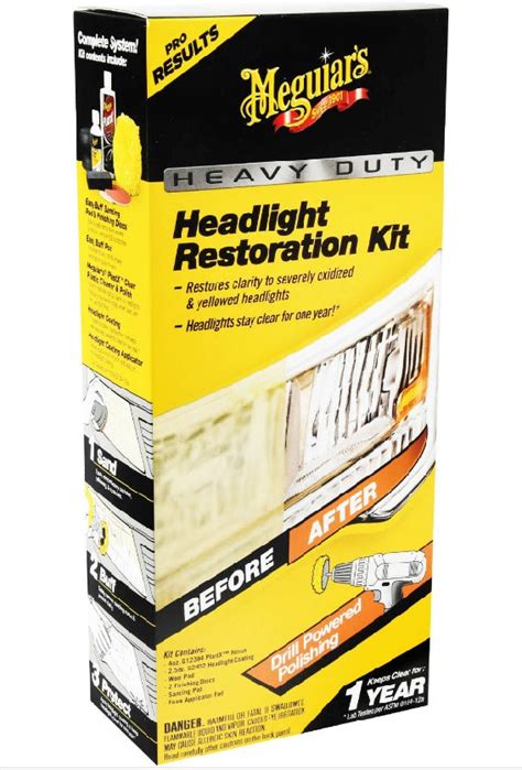 Meguiars Heavy Duty Headlight Restoration Kit Färggrossennu