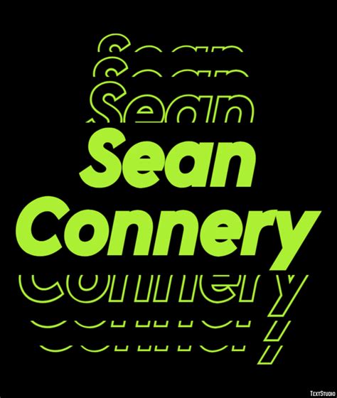 Sean Connery Text Effect And Logo Design Celebrity
