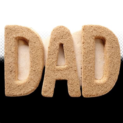 Dad Text On Sand Premium Ai Generated Psd