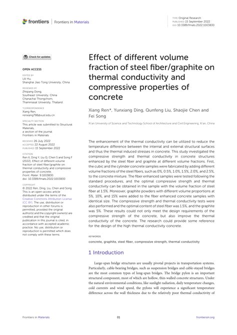 PDF Effect Of Different Volume Fraction Of Steel Fiber Graphite On