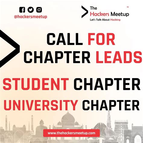 The Hackers Meetup On Linkedin Apply To Start Thm Chapter In Your