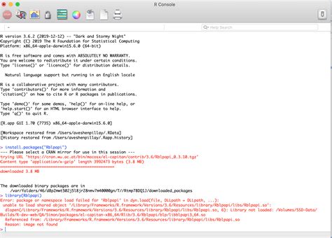 Error Package Or Namespace Load Failed For ‘rblpapi · Issue 300 · Rblprblpapi · Github