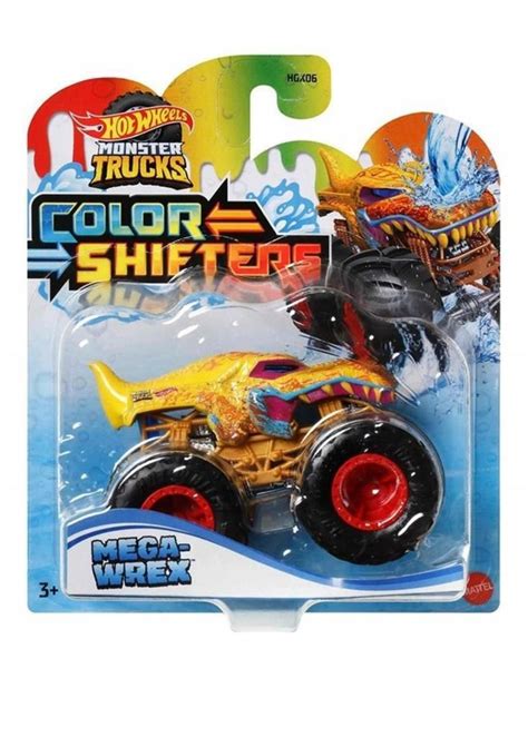 Машинка Hot Wheels Monster Truck меняющая цвет Mega Wrex - купить с ...