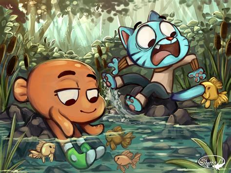 Darwin And Gumball By Sharkie19 On Deviantart
