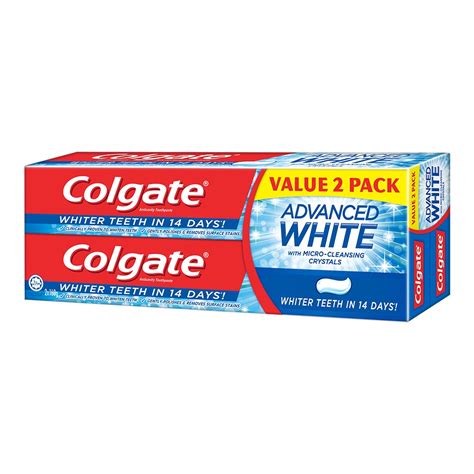 Colgate Toothpaste 160g X 2 Advanced Whitening Shopee Malaysia