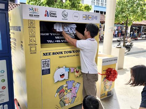 60 Textile Recycling Bins Located Across Spore Drop Off Unwanted