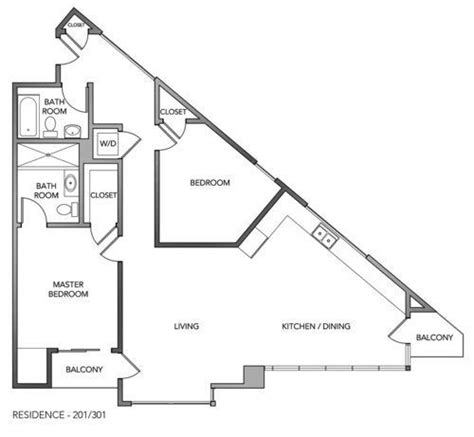 The Century On Market Street Releases Triangular Floor Plans Floor